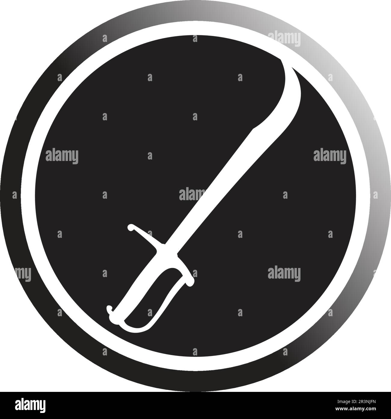 Cross swords icon flat. Simple vector symbol and bonus icon Stock ...