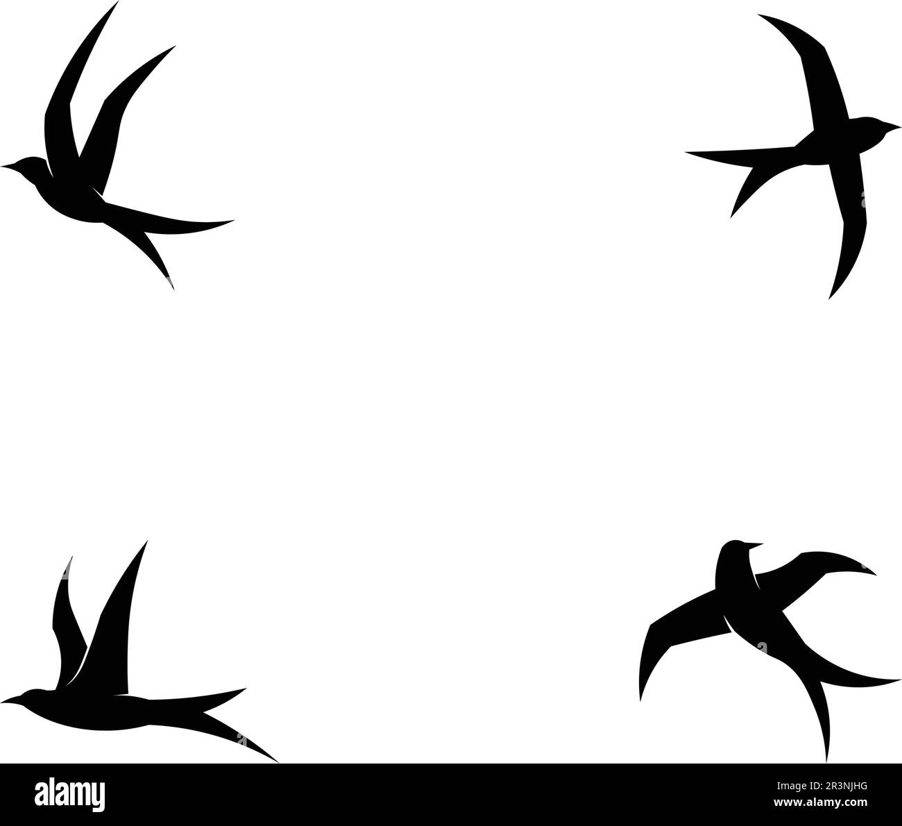 Vector - Vector sign abstract bird in flight Rooster and Chicken Stock ...