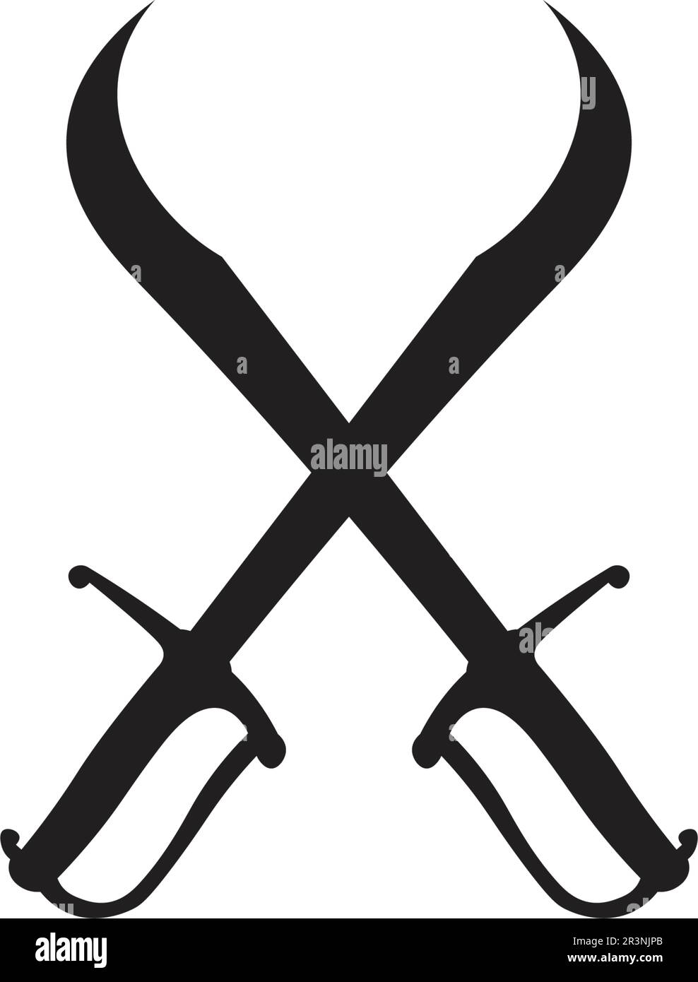 War cross with swords Stock Vector Images - Alamy