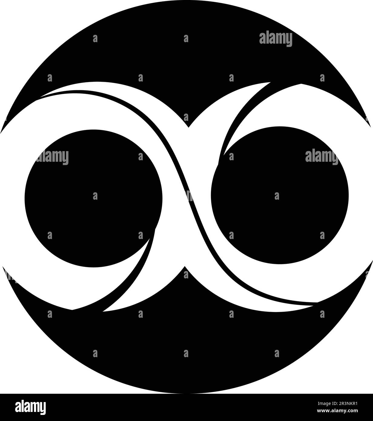 Infinity symbol vector vector vectors Black and White Stock Photos ...