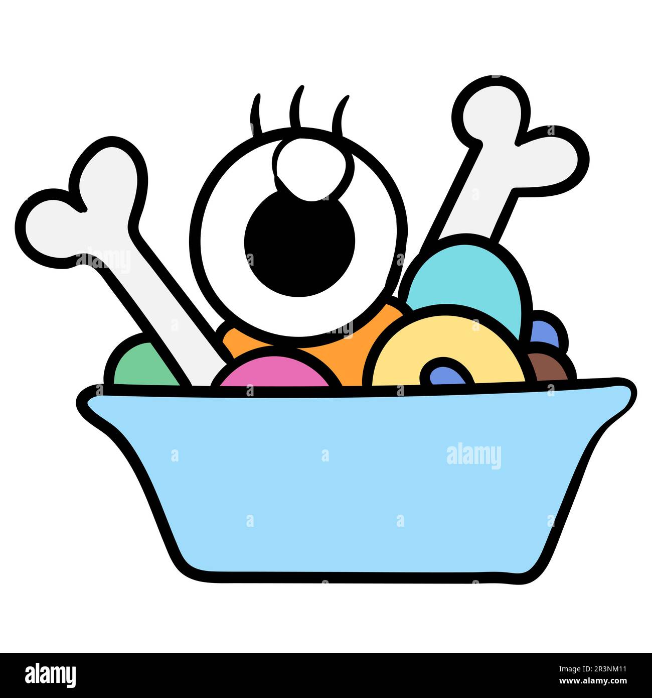 Bowl food icon cartoon Cut Out Stock Images & Pictures - Alamy