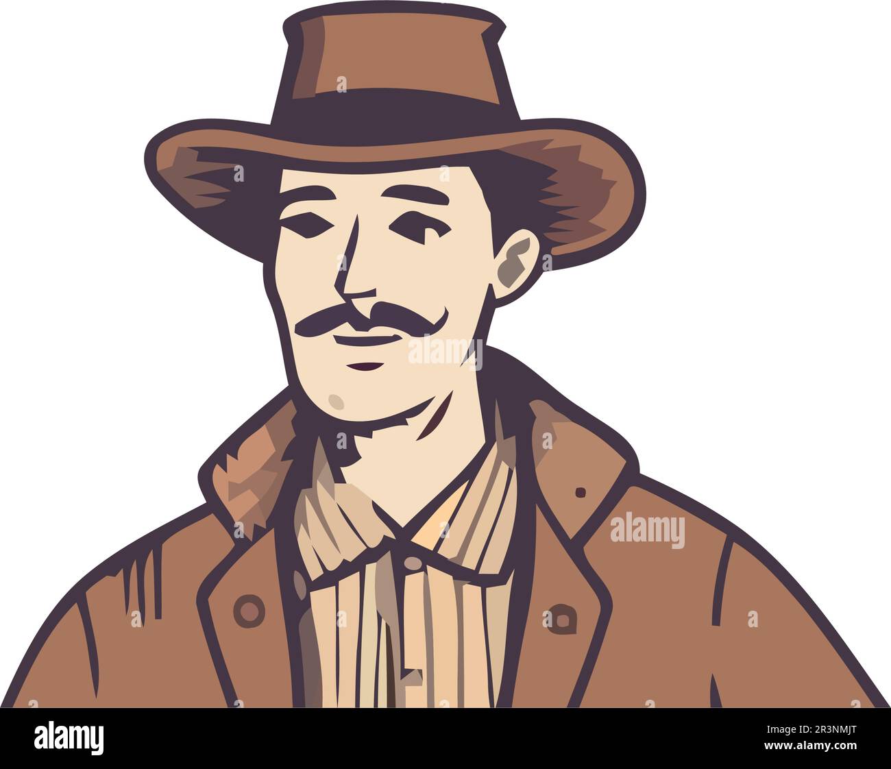 Cowboy portrait sketching design Stock Vector Image & Art - Alamy