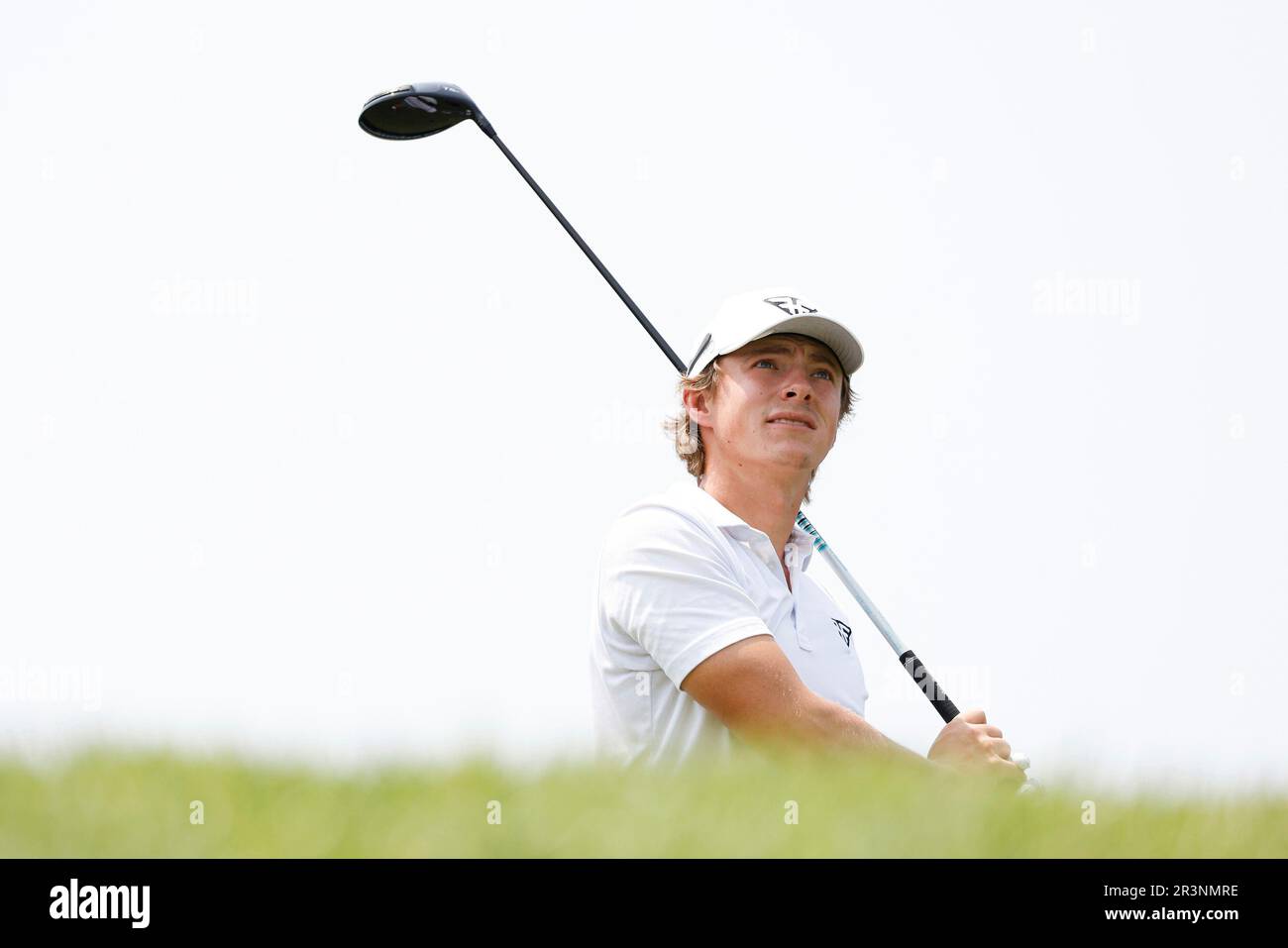James Piot of HyFlyers GC hits his shot from the 11th tee during the ...
