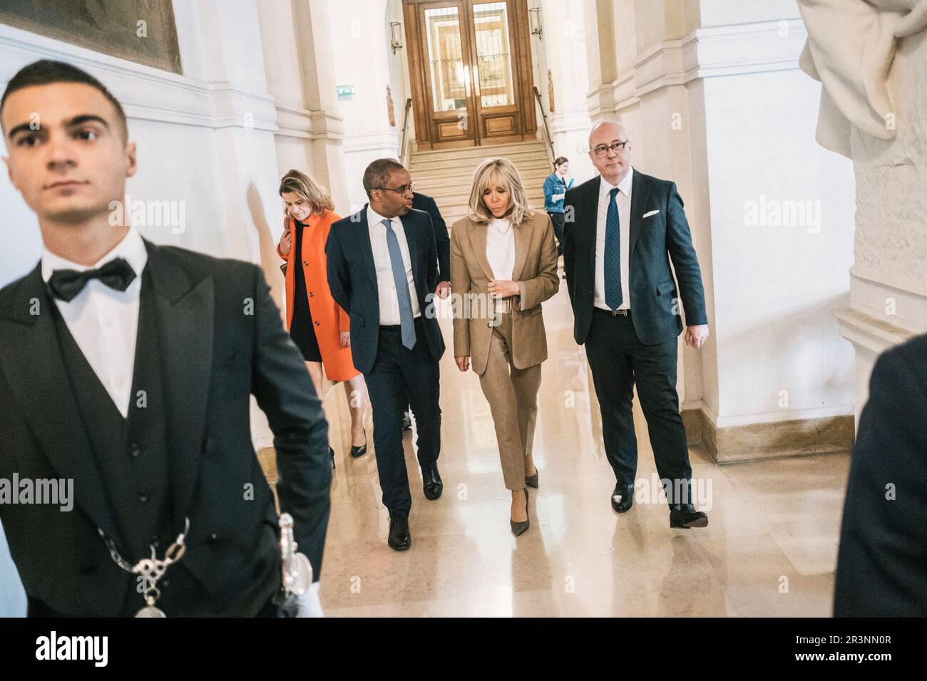 Paris, France. 24th May, 2023. French Education and Youth Minister Pap ...