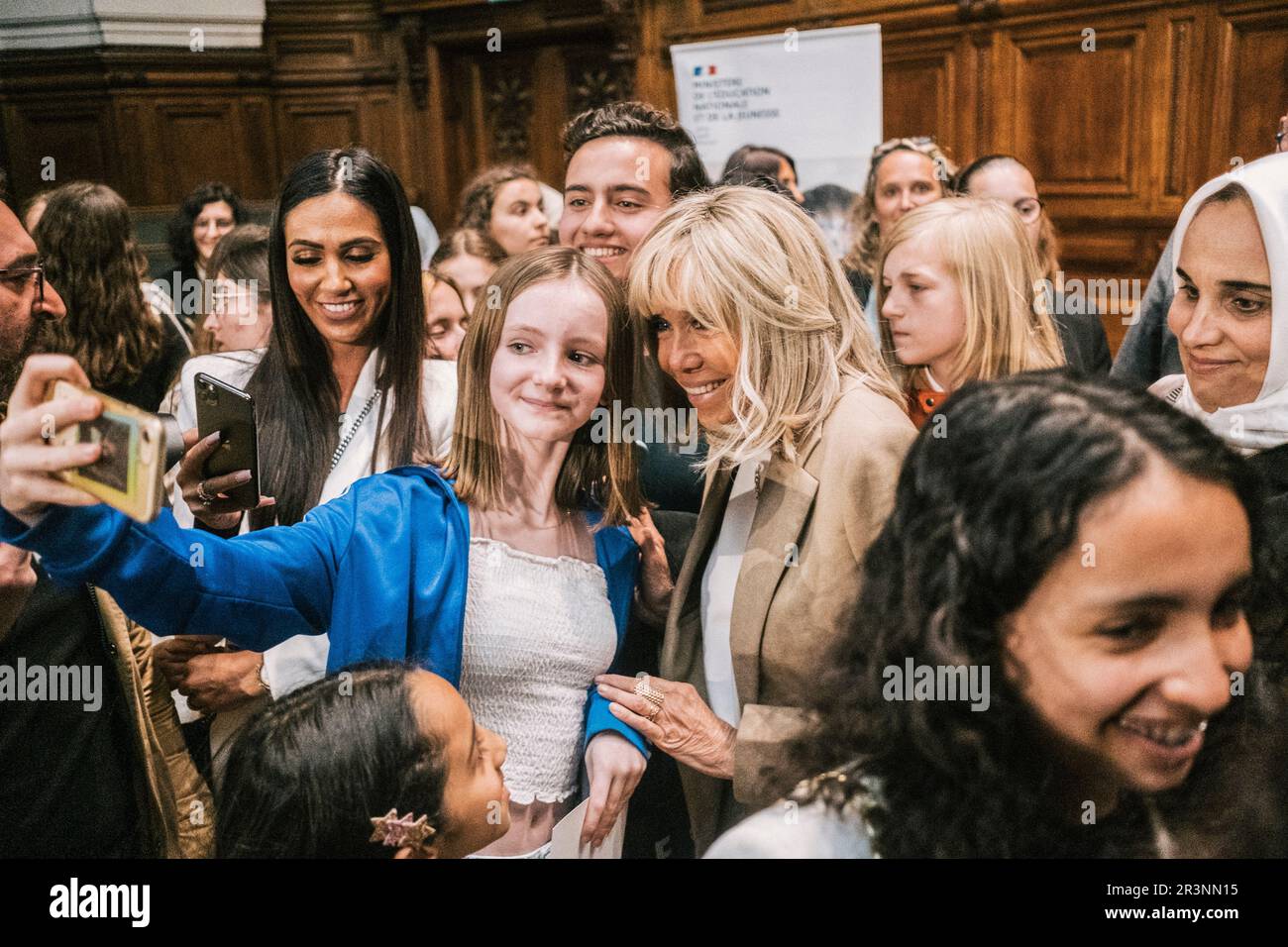 Paris, France. 24th May, 2023. French First Lady Brigitte Macron with ...