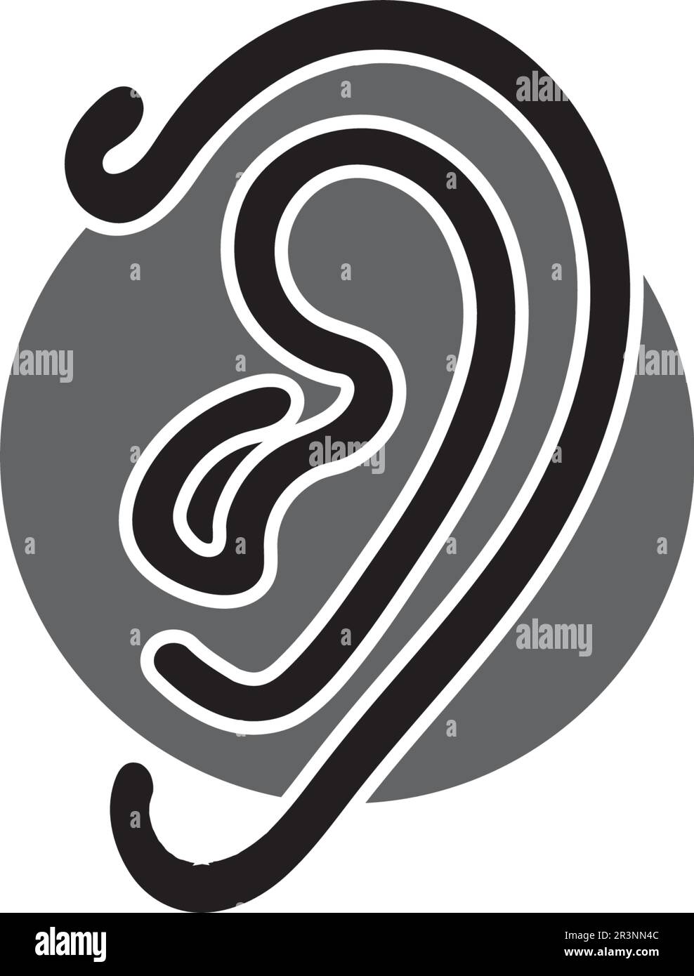 ear and diagnose health logo desain and vector Stock Vector Image & Art ...