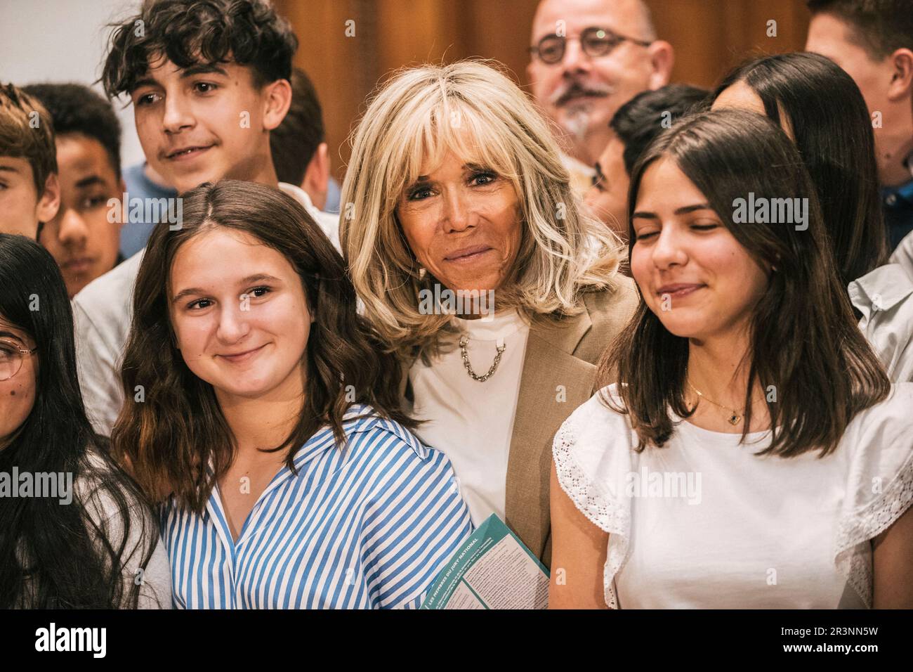 Paris, France. 24th May, 2023. French First Lady Brigitte Macron with ...