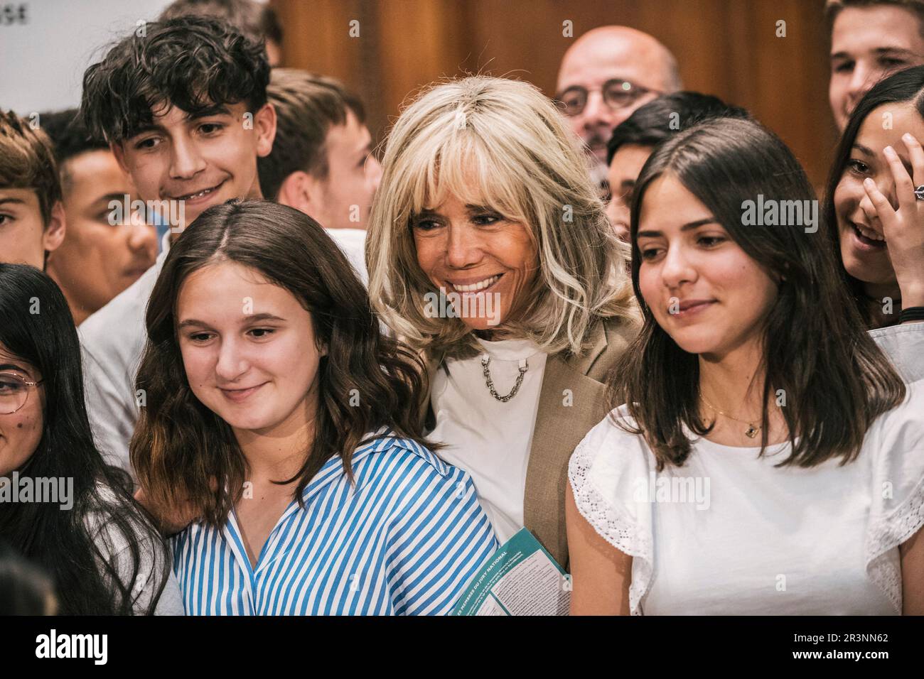 Paris, France. 24th May, 2023. French First Lady Brigitte Macron with ...