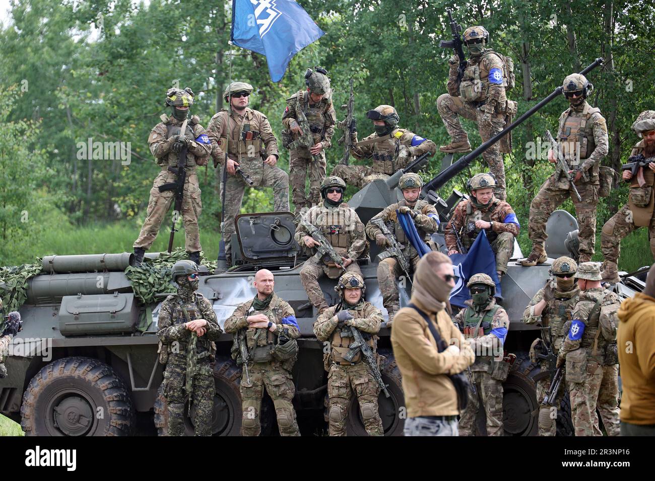 Ukraine. 24th May, 2023. NORTHERN UKRAINE - MAY 24, 2023 - Fighters of ...