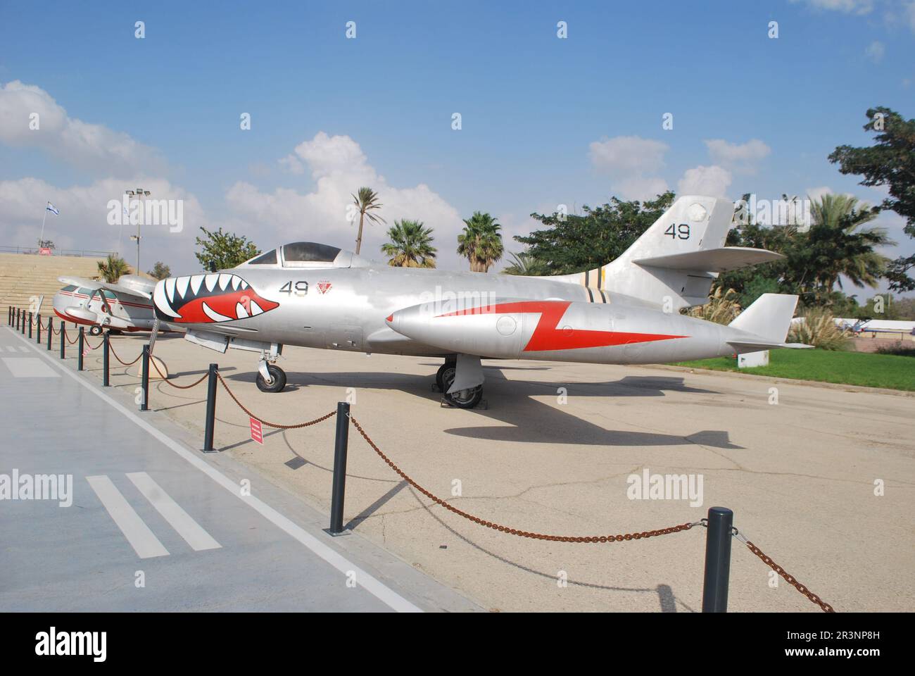 Dassault MD450 Ouragan, Israeli Air Force Museum, Be'er Sheva Stock ...
