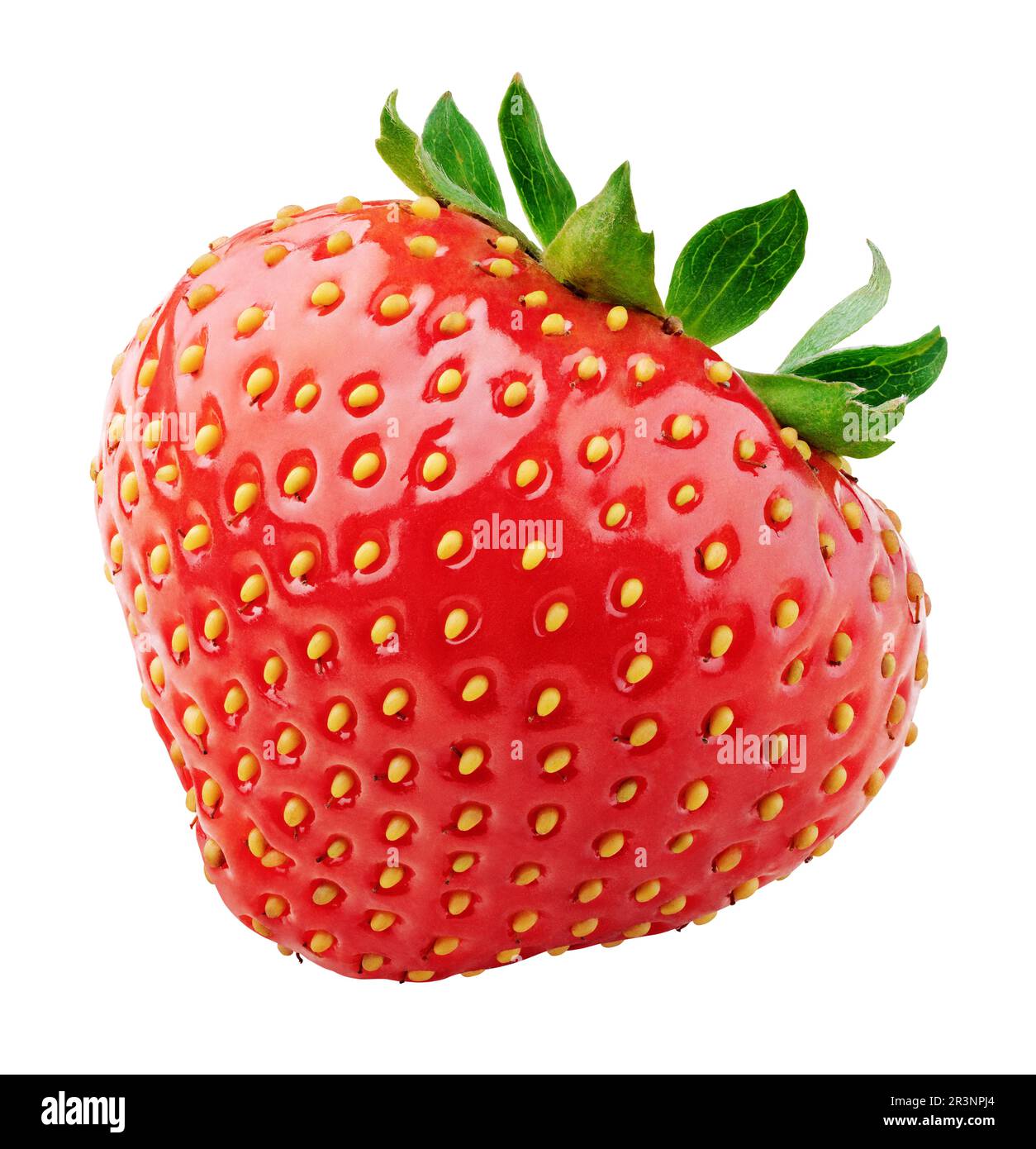 Strawberry isolated on white background with clipping path. Full depth ...