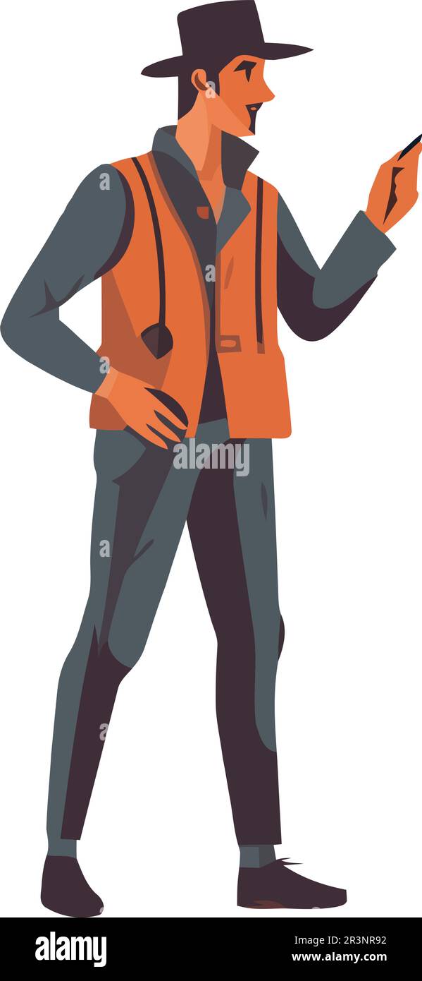 cowboy character standing Stock Vector Image & Art - Alamy