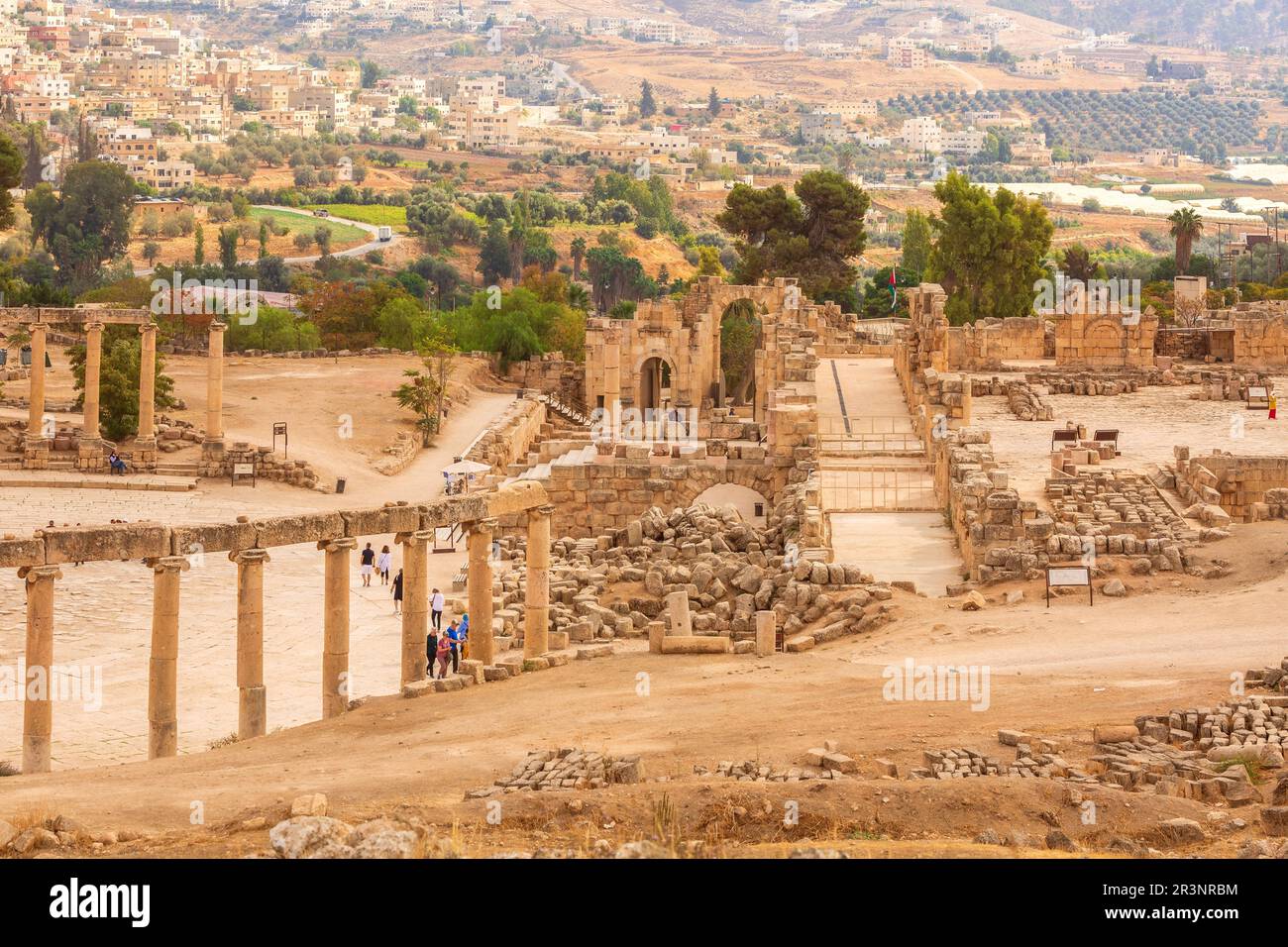 Ancient roman ruins of Jerash Gerasa, Jordan Stock Photo - Alamy