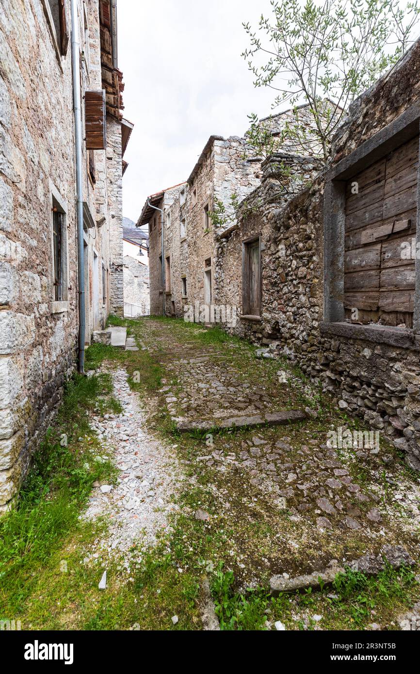 Italy Friuli Erto Stock Photo - Alamy