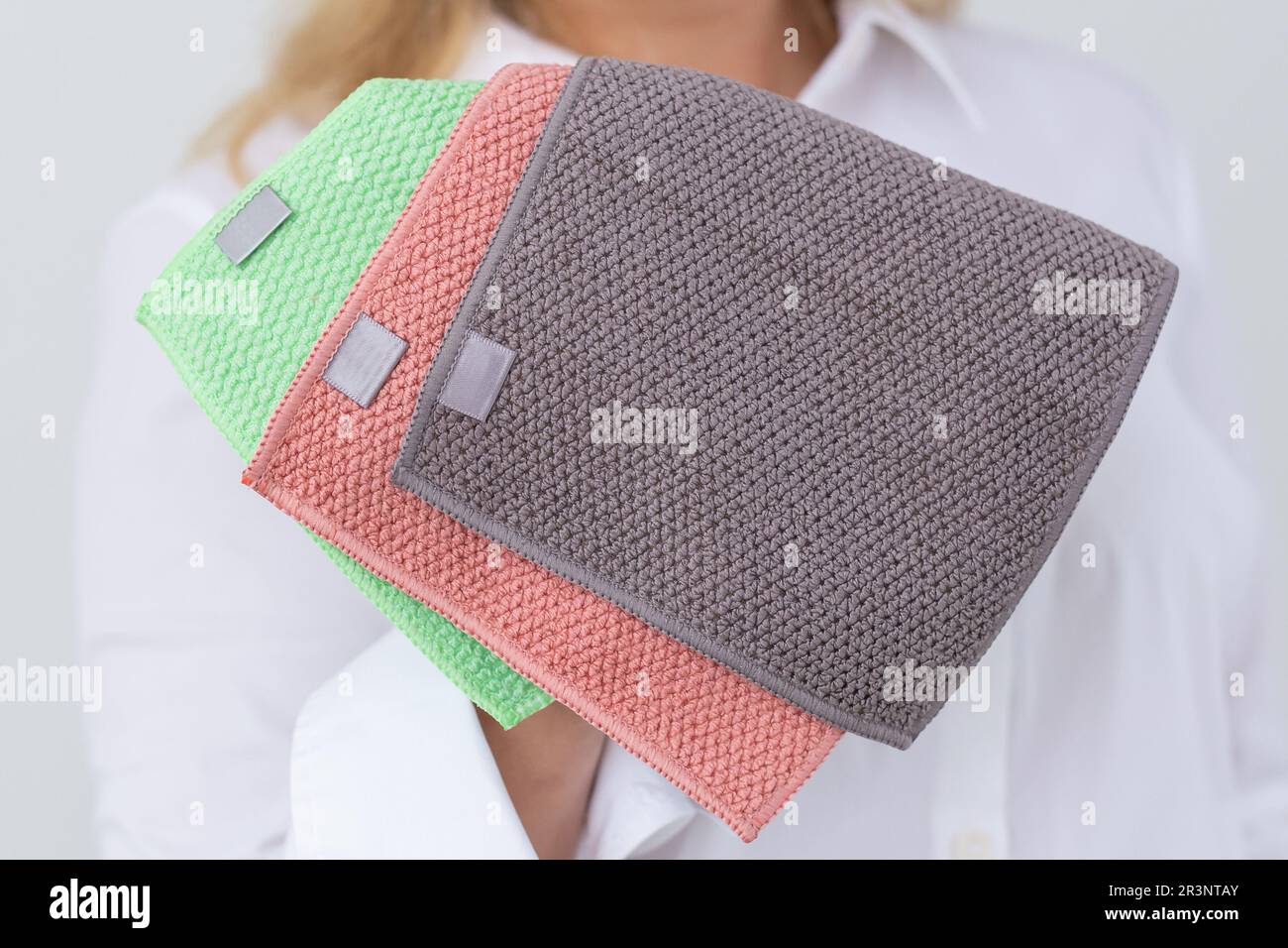 Stack of cleaning rags - Household chores and housekeeping Stock Photo ...