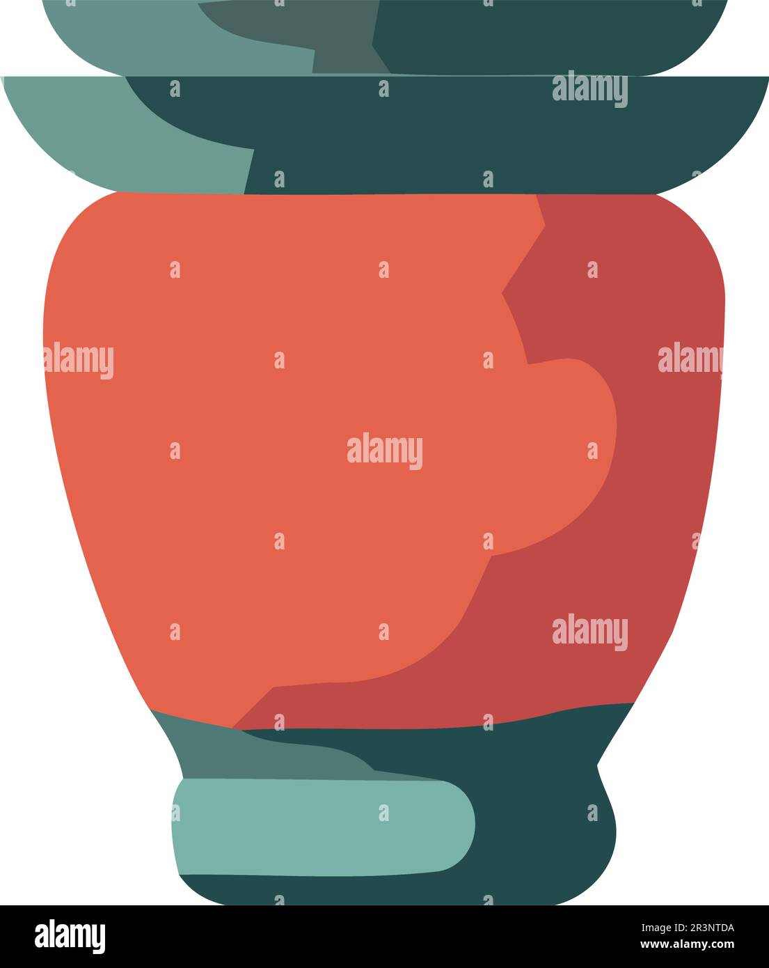 Organic flower pot design on vector wallpaper Stock Vector Image & Art ...