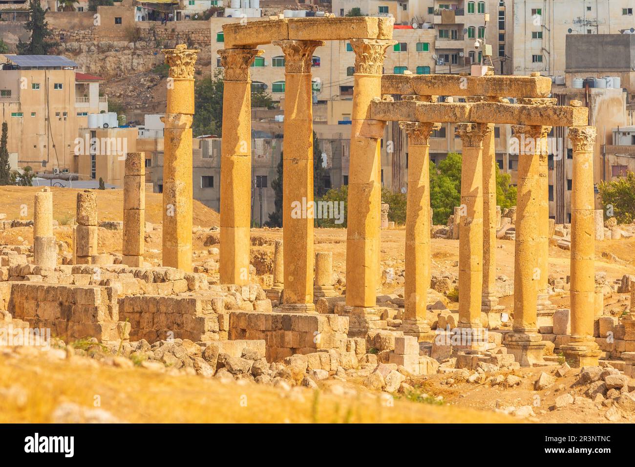 Ancient roman ruins of Jerash Gerasa, Jordan Stock Photo - Alamy