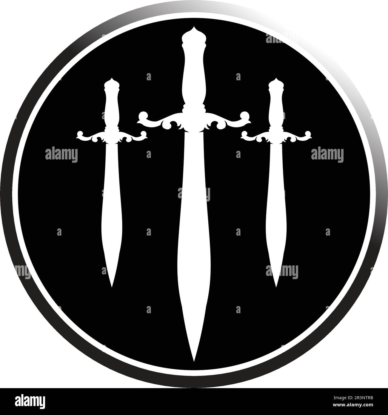 Cross swords icon flat. Simple vector symbol and bonus icon Stock ...
