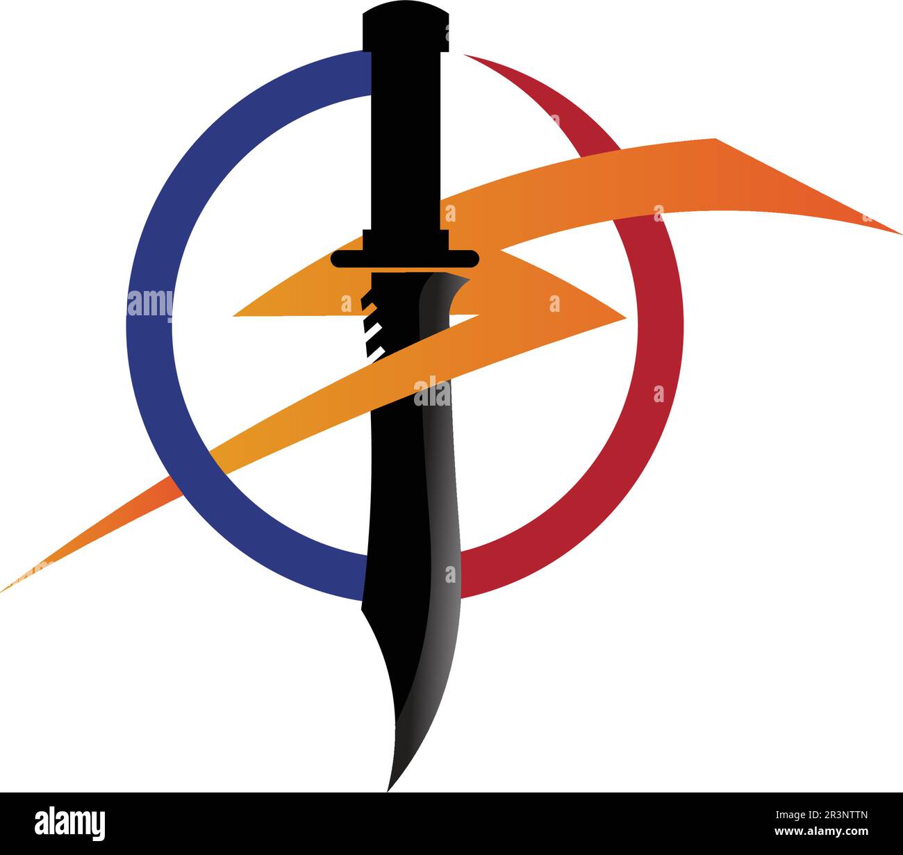 War cross with swords Stock Vector Images - Alamy