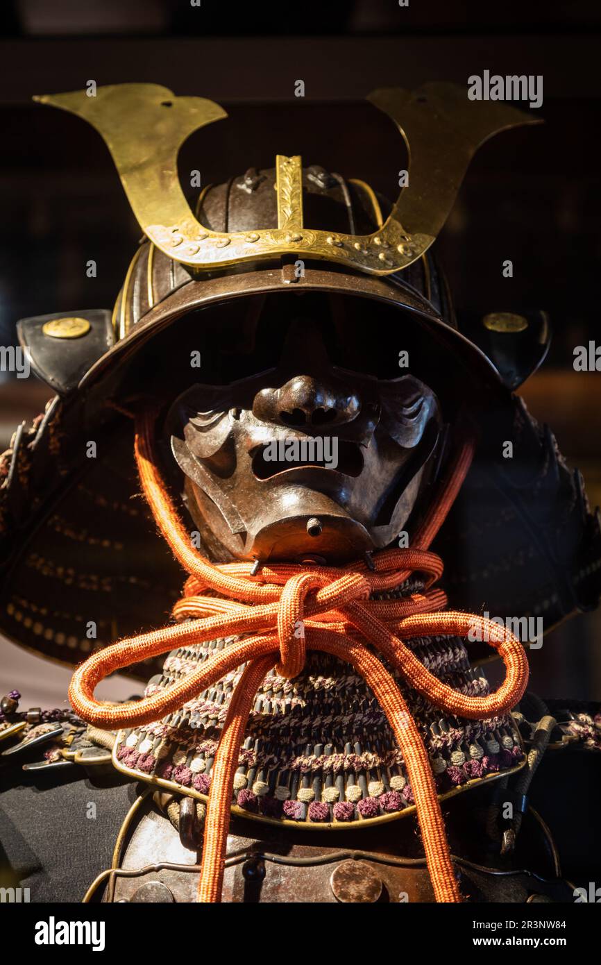 Traditional samurai Japanese armour - antique protection for fighter in ...