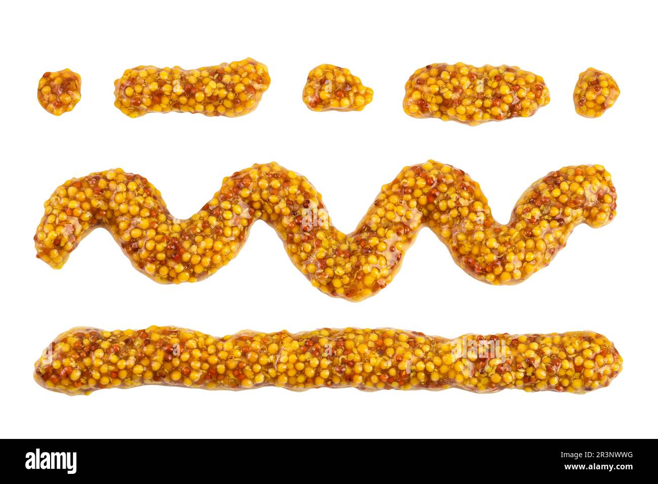 french mustard isolated on white background with full depth of field ...