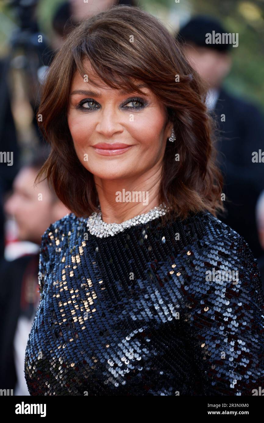 Helena Christensen poses for photographers upon arrival at the premiere ...