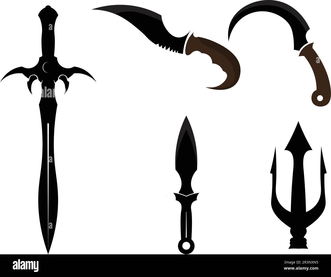 Cross swords icon flat. Simple vector symbol and bonus icon Stock ...