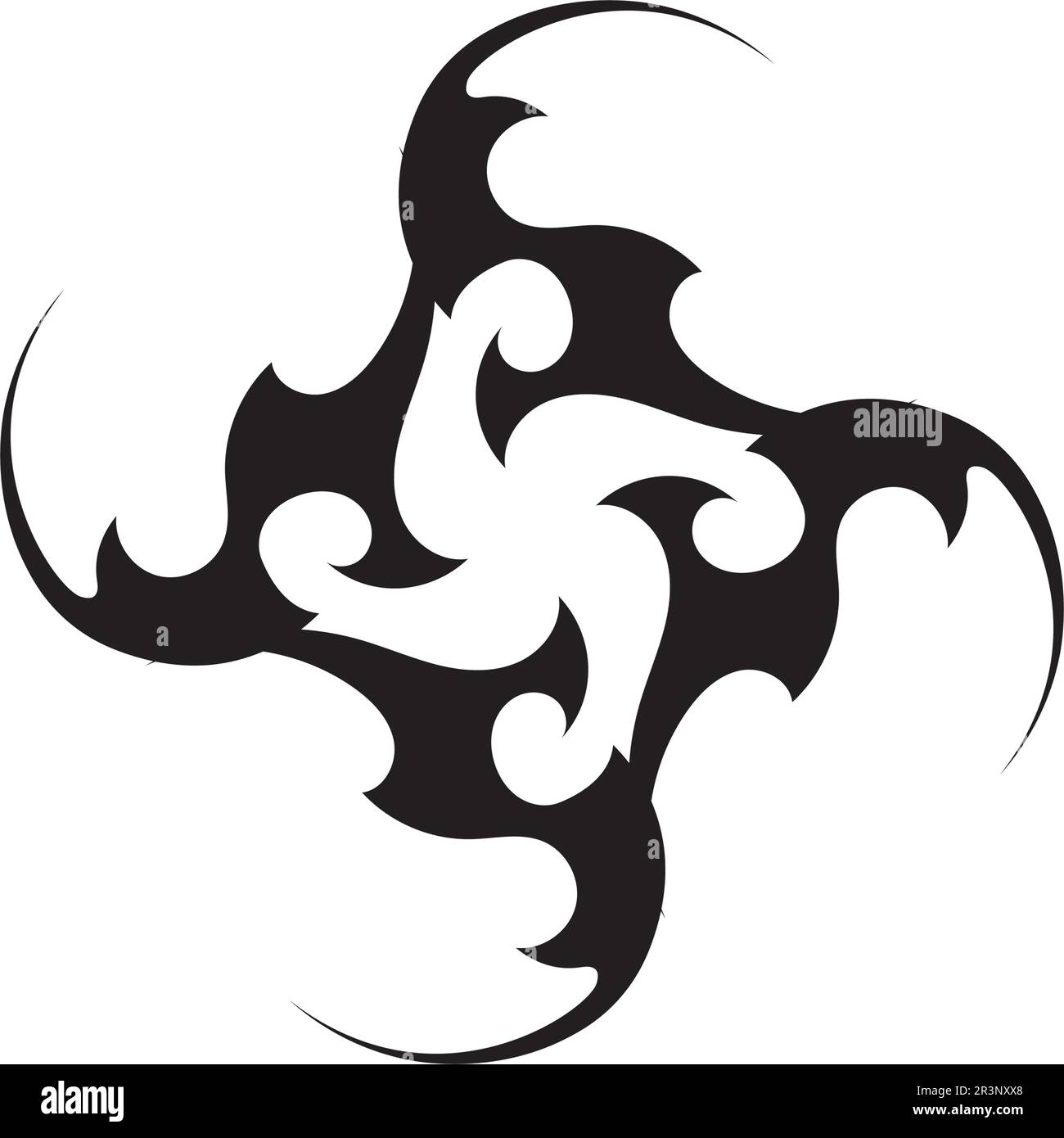 tribal tatto collection set flame tatoo totem Vector Illustration ...