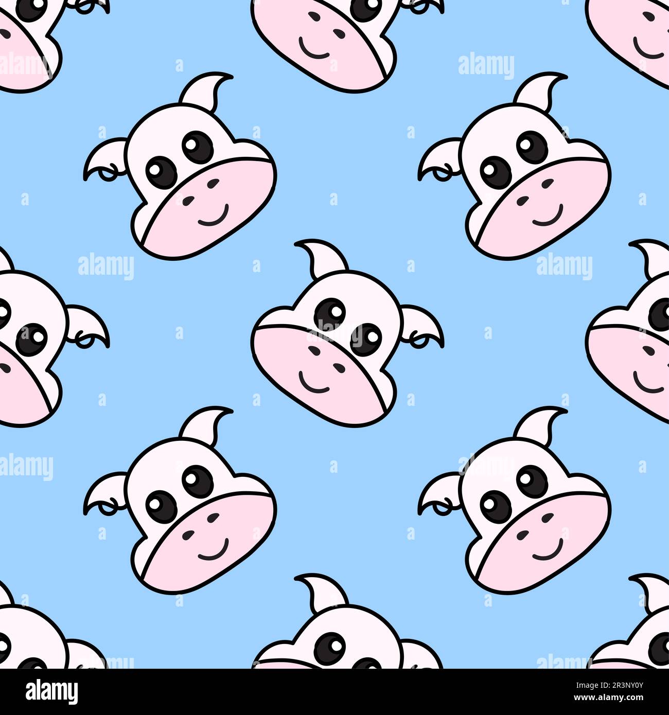 Seamless dairy cow head background. repeat pattern background design ...