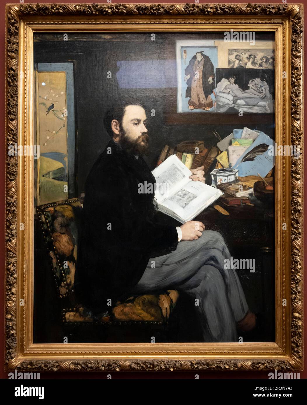 Edouard Manet Portrait Of Emile Zola