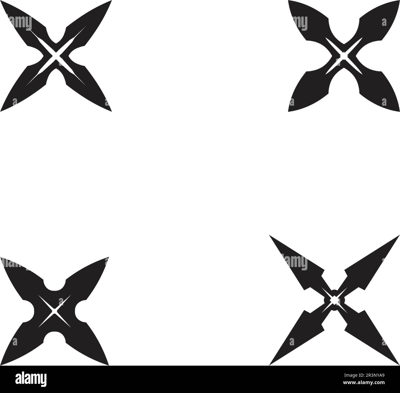 Cross swords icon flat. Simple vector symbol and bonus icon Stock ...