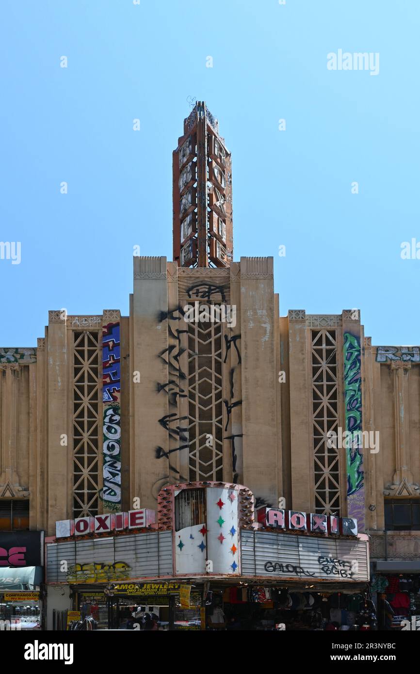 LOS ANGELES, CALIFORNIA - 17 MAY 2023: The old Roxie Theatre on ...