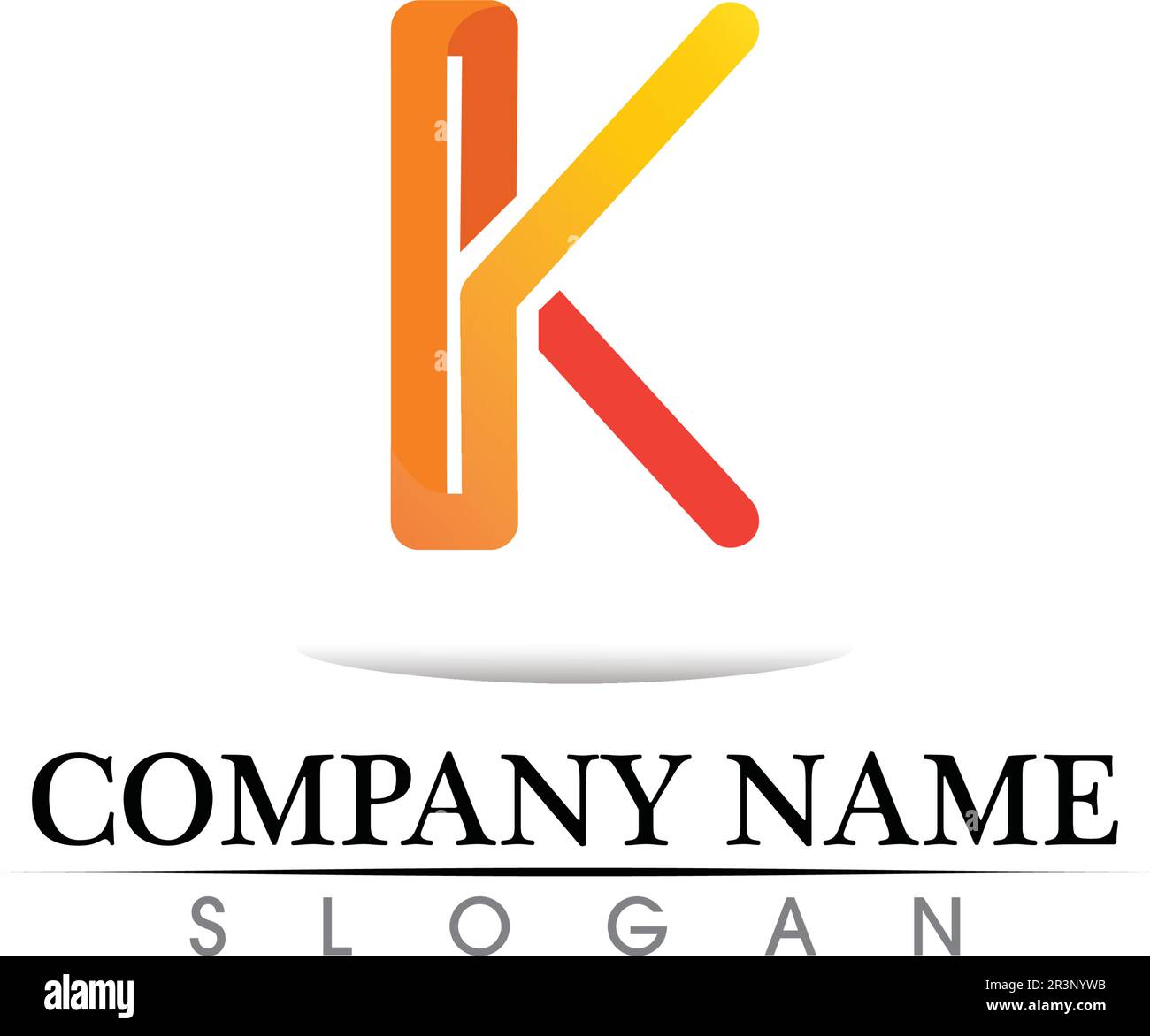 k letter k logo design and vector Stock Vector Image & Art - Alamy