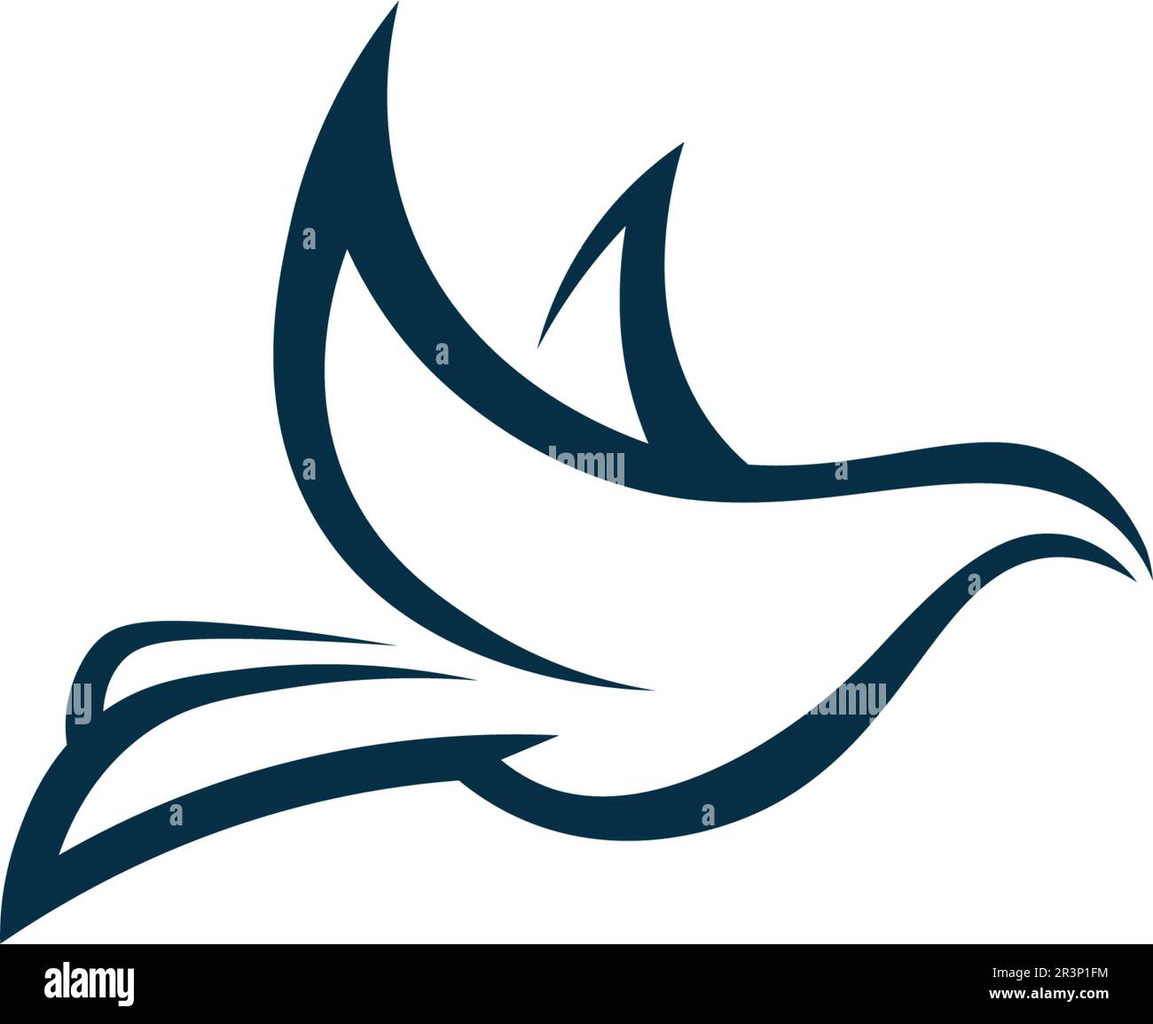 Vector - Vector sign abstract bird in flight Rooster and Chicken Stock ...