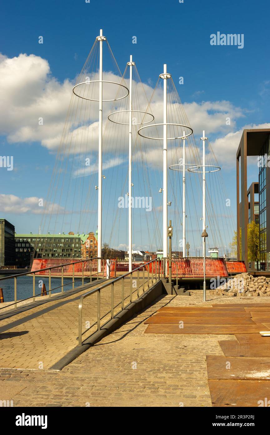 The Circle Bridge on a sunny day, Copenhagen, Denmark Stock Photo - Alamy