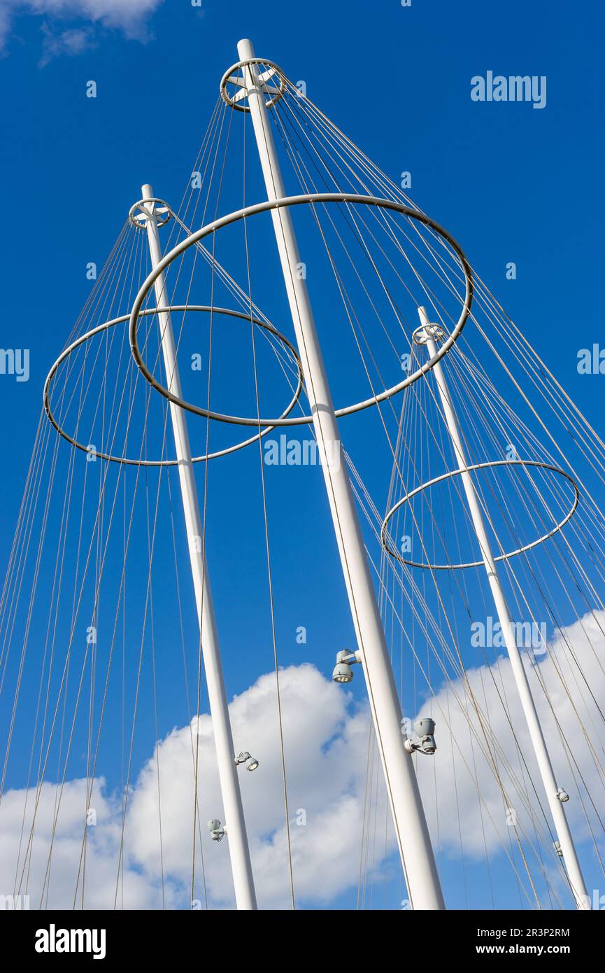 The Circle Bridge on a sunny day, Copenhagen, Denmark Stock Photo - Alamy