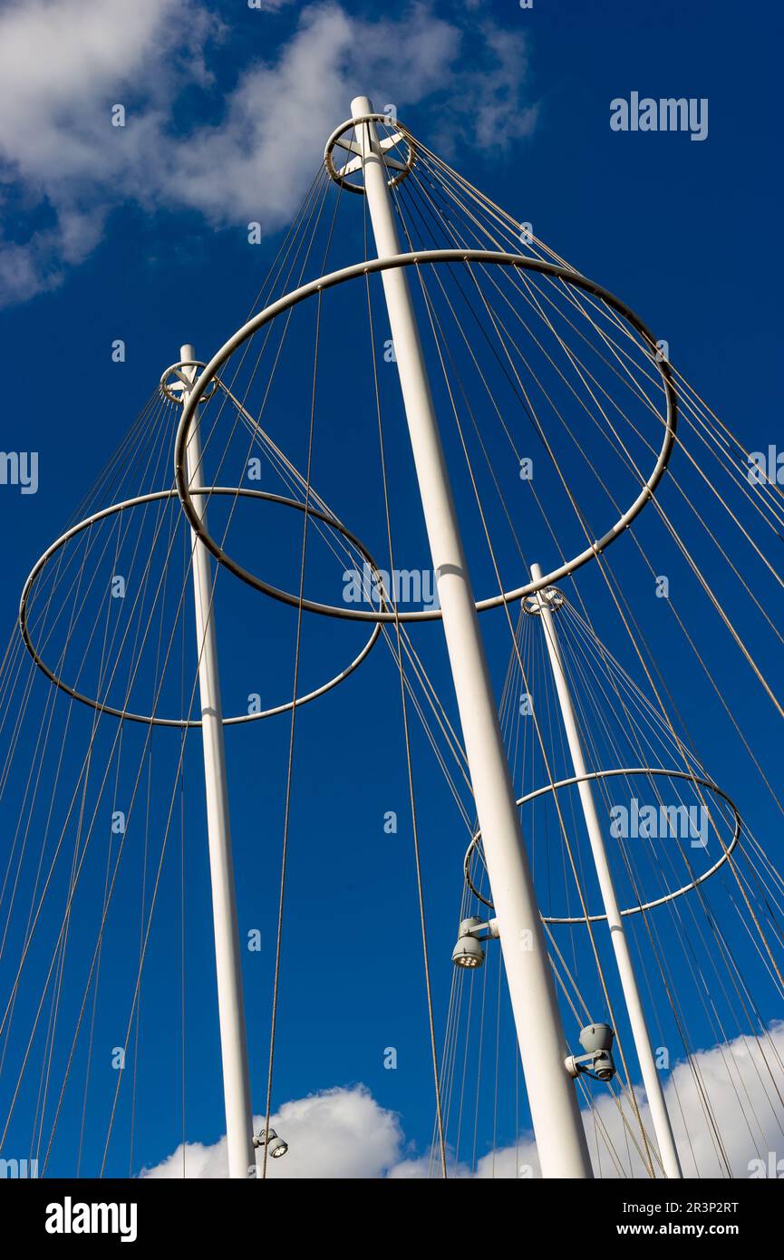 The Circle Bridge on a sunny day, Copenhagen, Denmark Stock Photo - Alamy