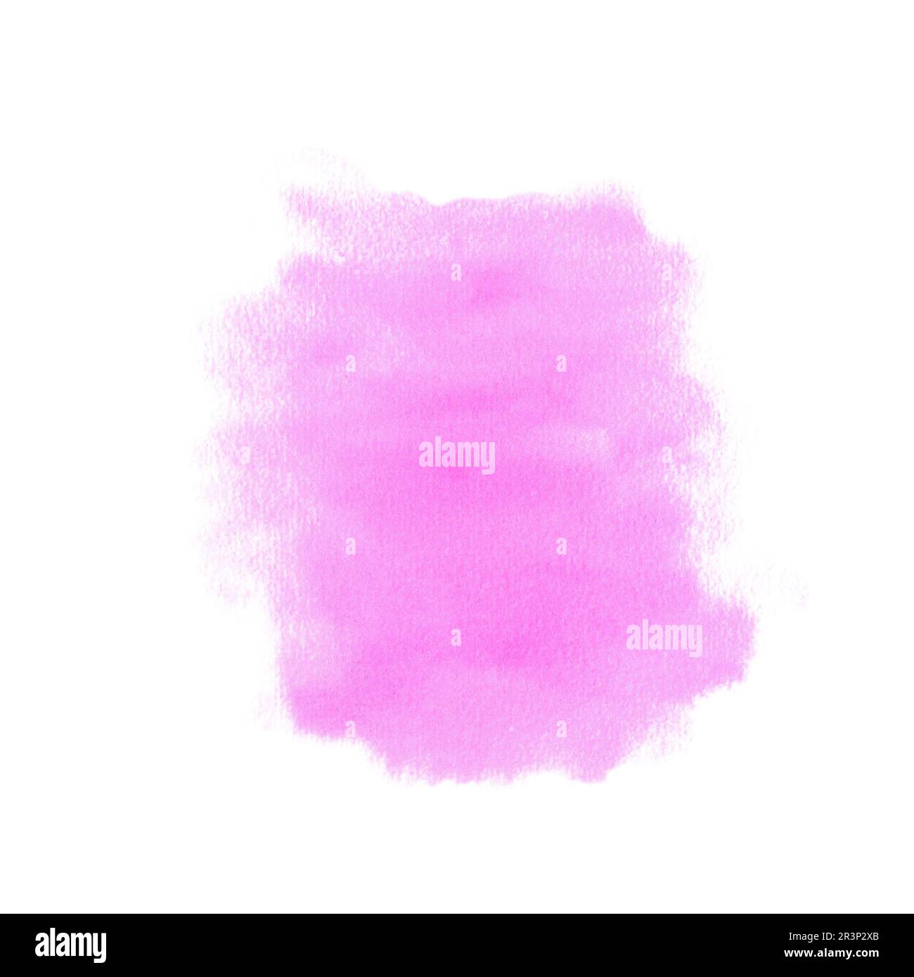 Magenta watercolor splash. Hand drawn illustration isolated on white ...