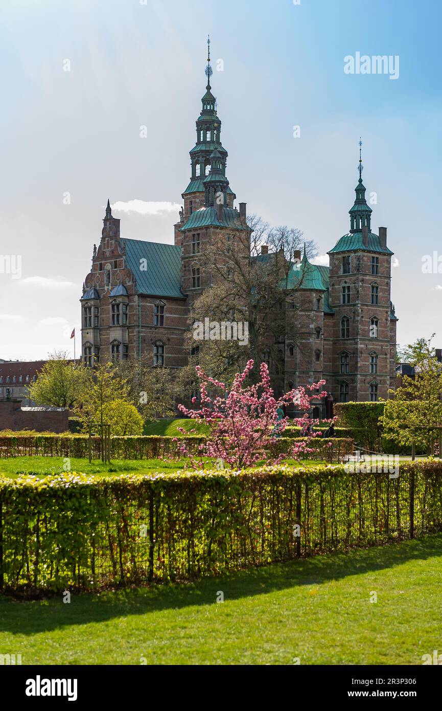 Rosenborg Castle in Kongens Have (The kings Garden) Copenhagen, Denmark ...