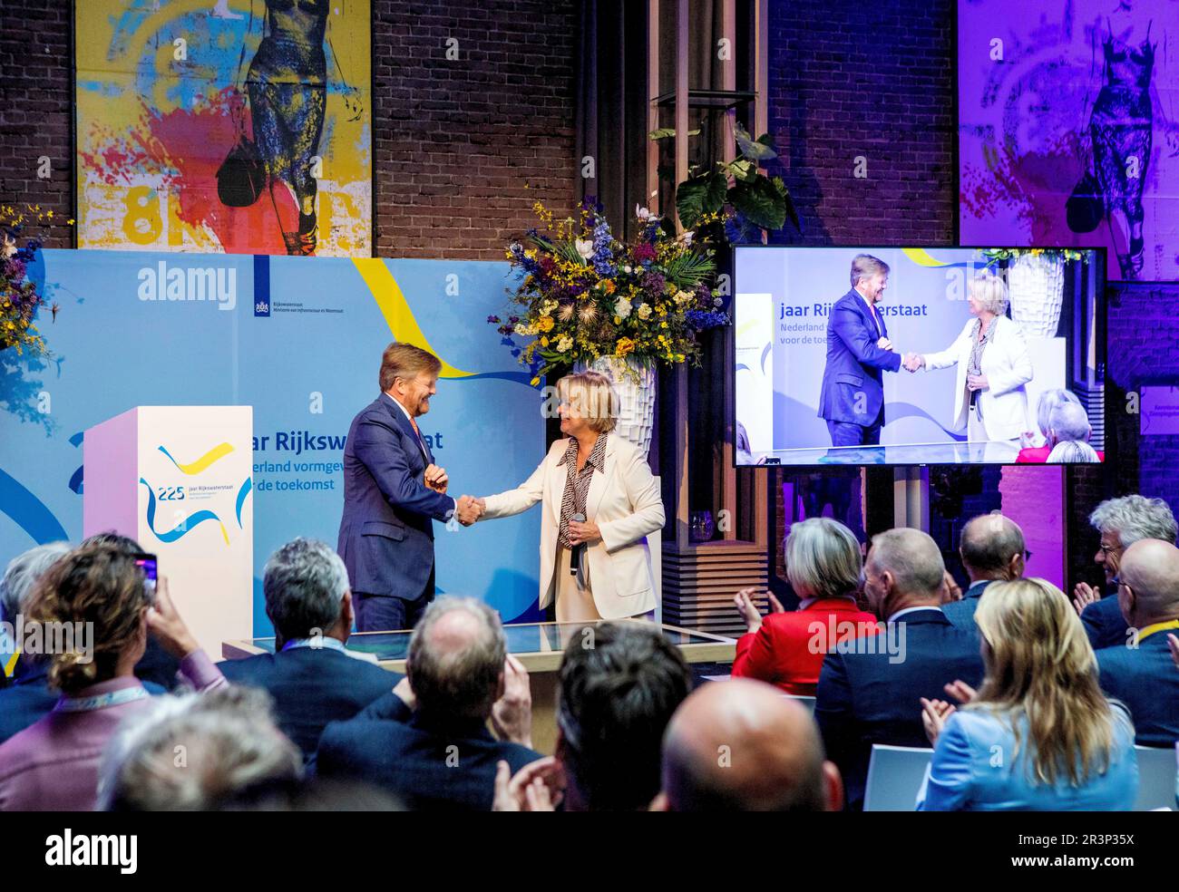 Nijmegen, Niederlande. 24th May, 2023. King Willem-Alexander of The ...