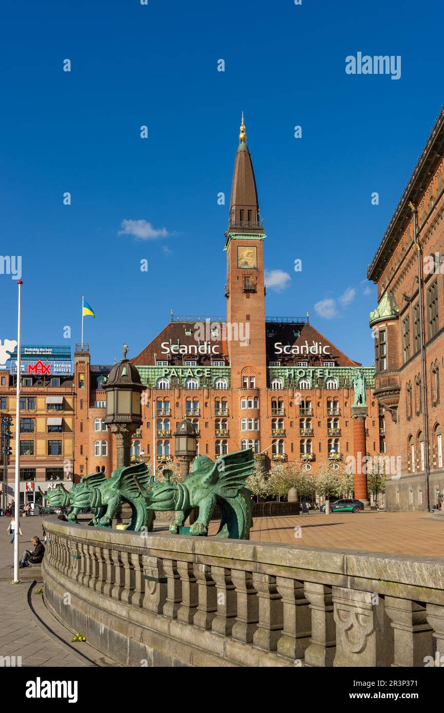 Scandic Palace Hotel on a sunny day, Copenhagen, Denmark Stock Photo ...