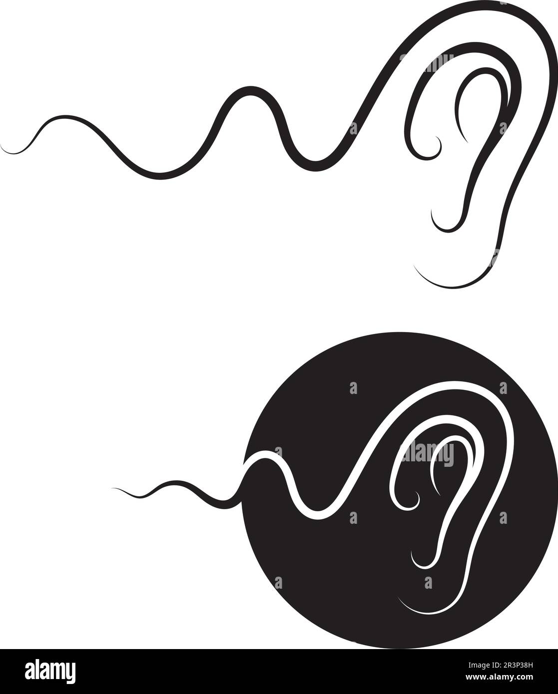 ear and diagnose health logo desain and vector Stock Vector Image & Art ...