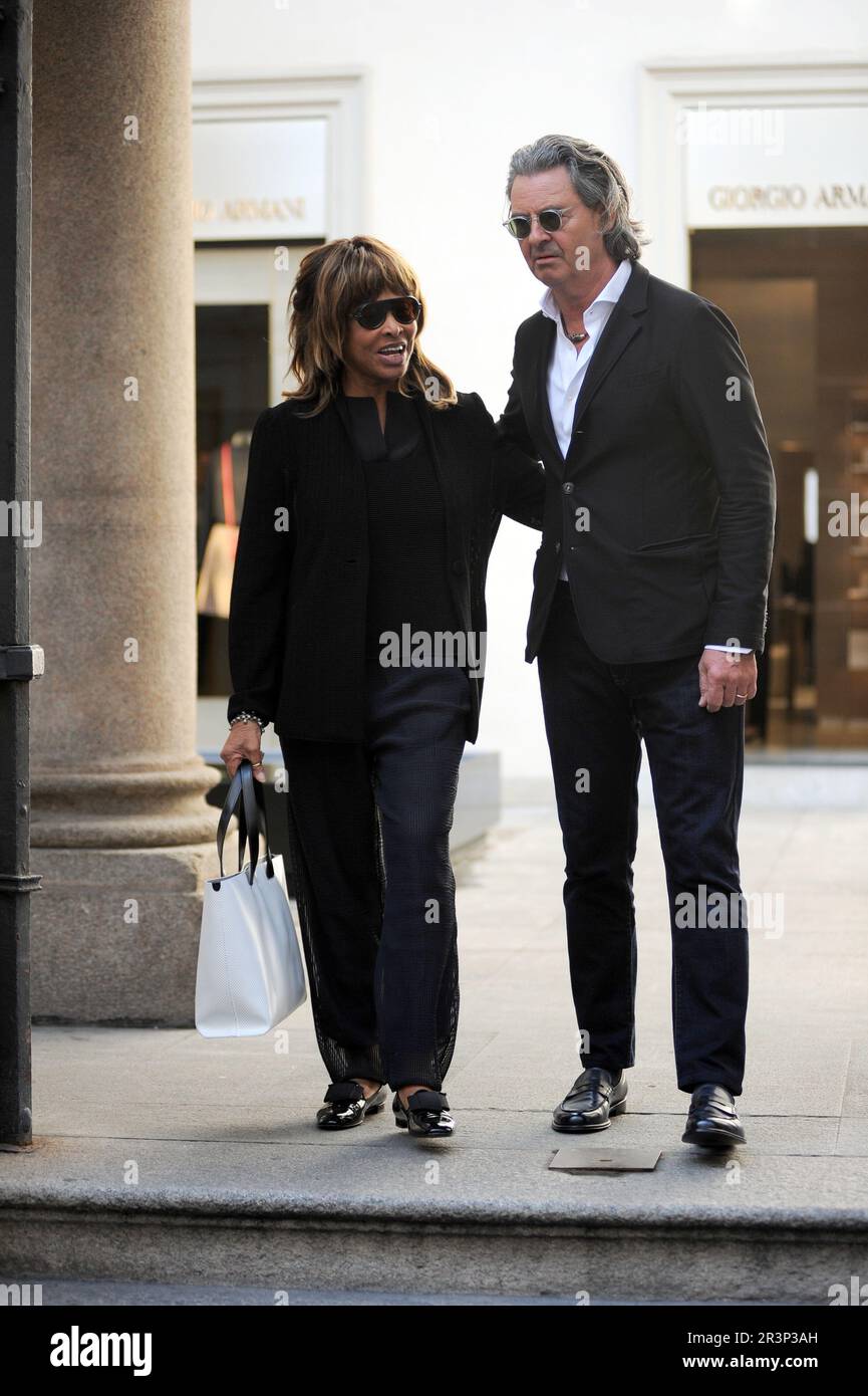 Milan, Italy. 24th May, 2023. Milan, 24-05-2023 Singer Tina Turner, 83 ...