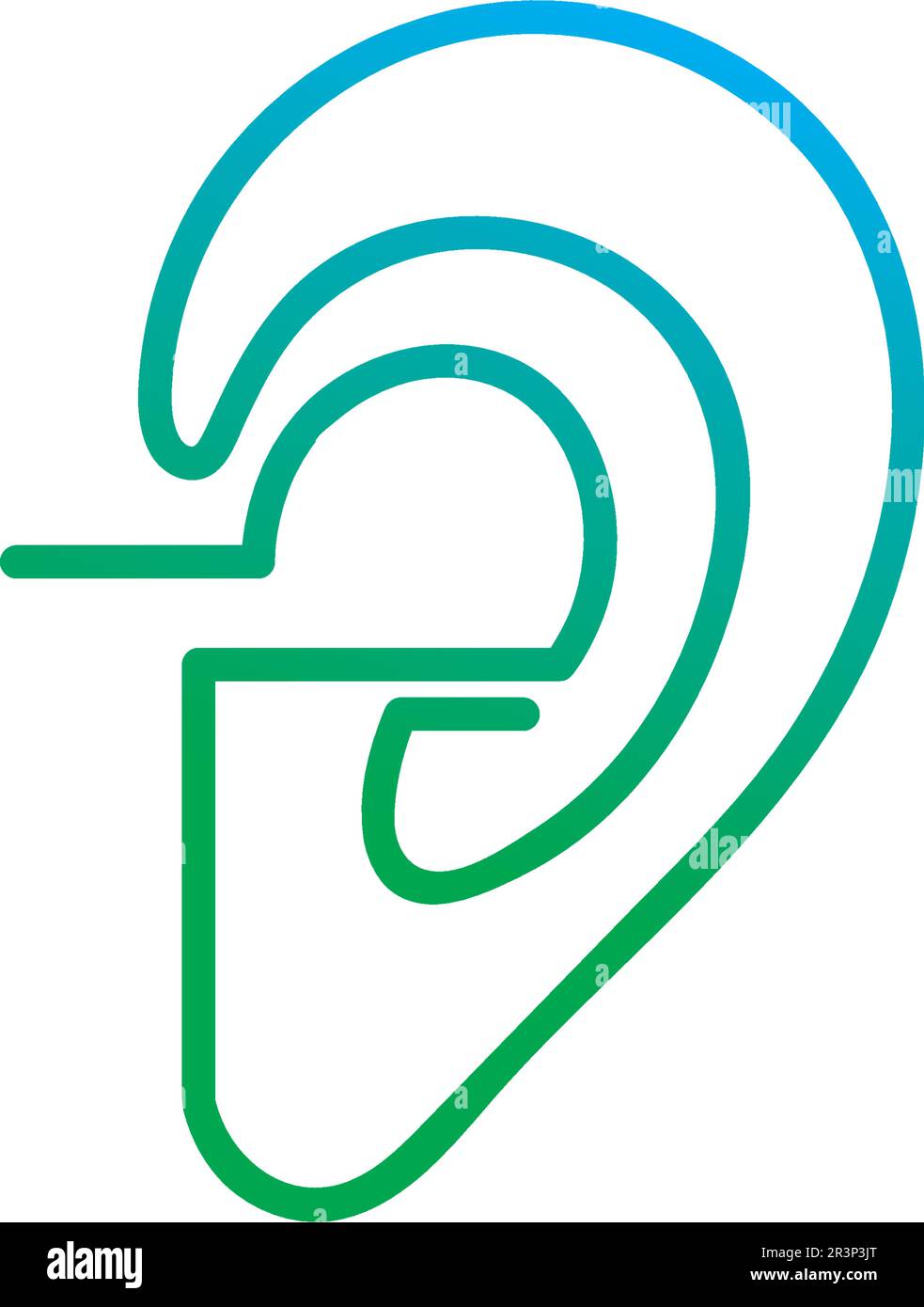 ear and diagnose health logo desain and vector Stock Vector Image & Art ...