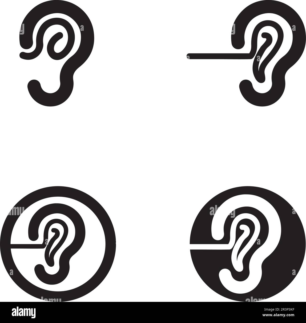 ear and diagnose health logo desain and vector Stock Vector Image & Art ...
