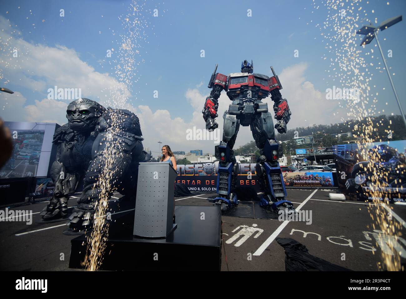 May 24, 2023, Mexico City, Mexico: The monumental size figures of the ...