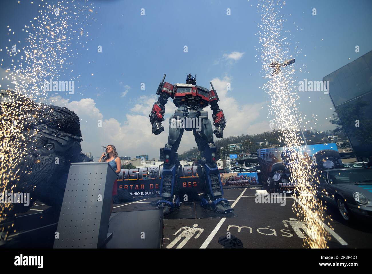 May 24, 2023, Mexico City, Mexico: The monumental size figures of the ...