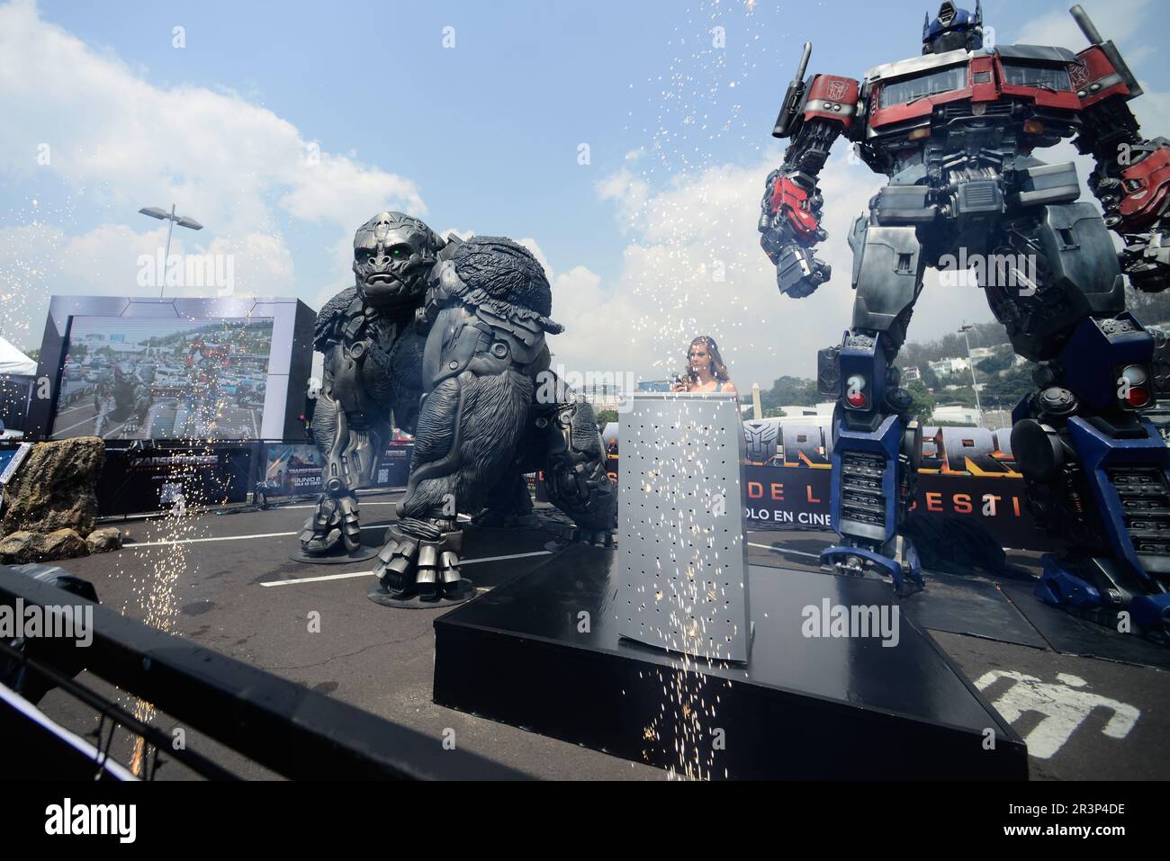 May 24, 2023, Mexico City, Mexico: The monumental size figures of the ...