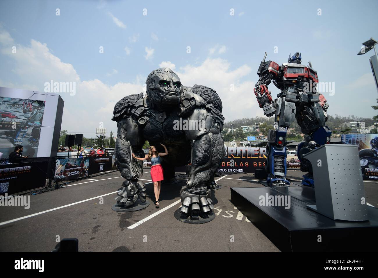 May 24, 2023, Mexico City, Mexico: The monumental size figures of the ...