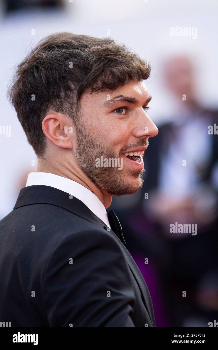 Pierre Gasly poses for photographers upon arrival at the premiere of ...